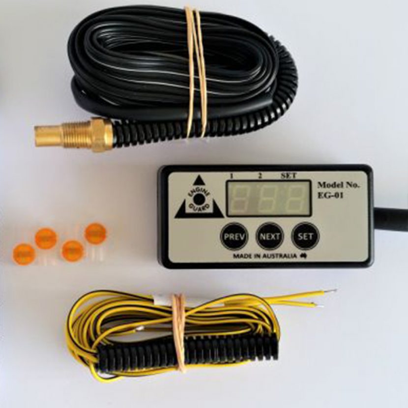 EG01 / 07 – Display with 1 x Fluid / Coolant Sensor (in-line hose ...